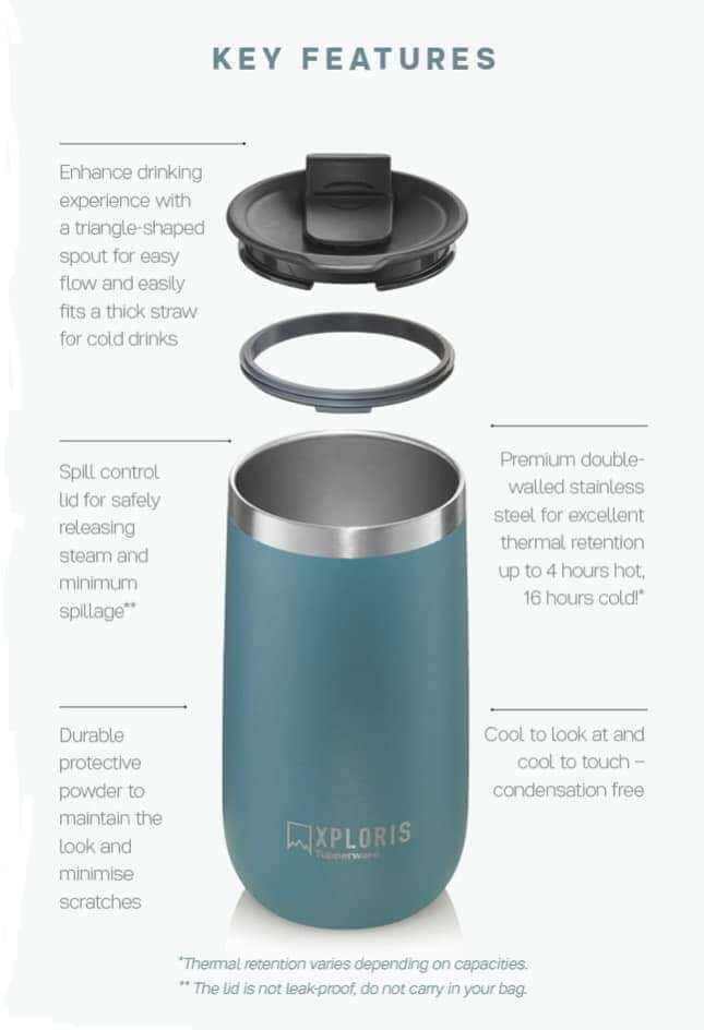 PAHAR TERMOS XPLORIS - Tupperware4u